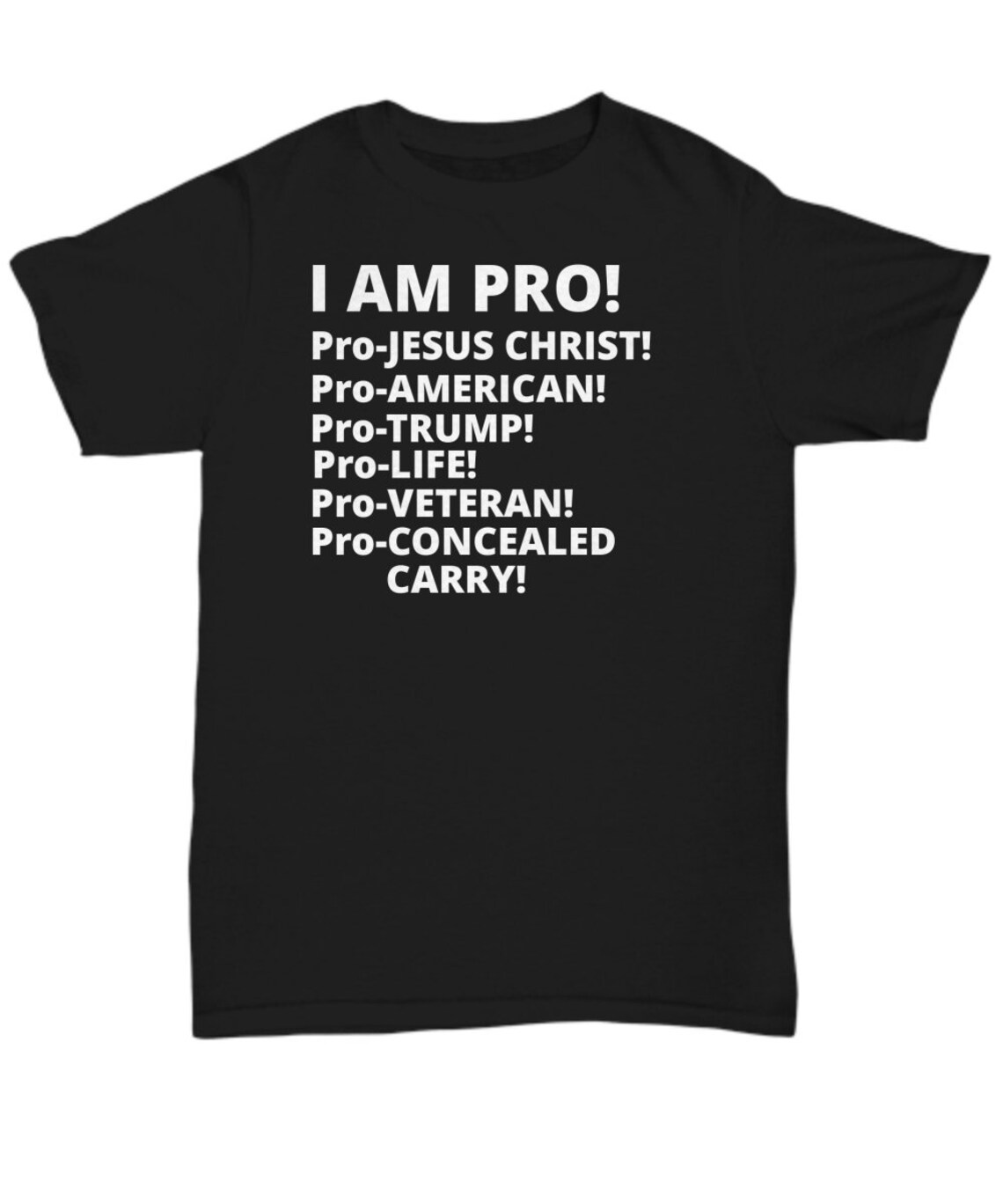I AM PRO, Dark Blue, Adult, Unisex T-shirt, 100% Preshrunk Cotton ...