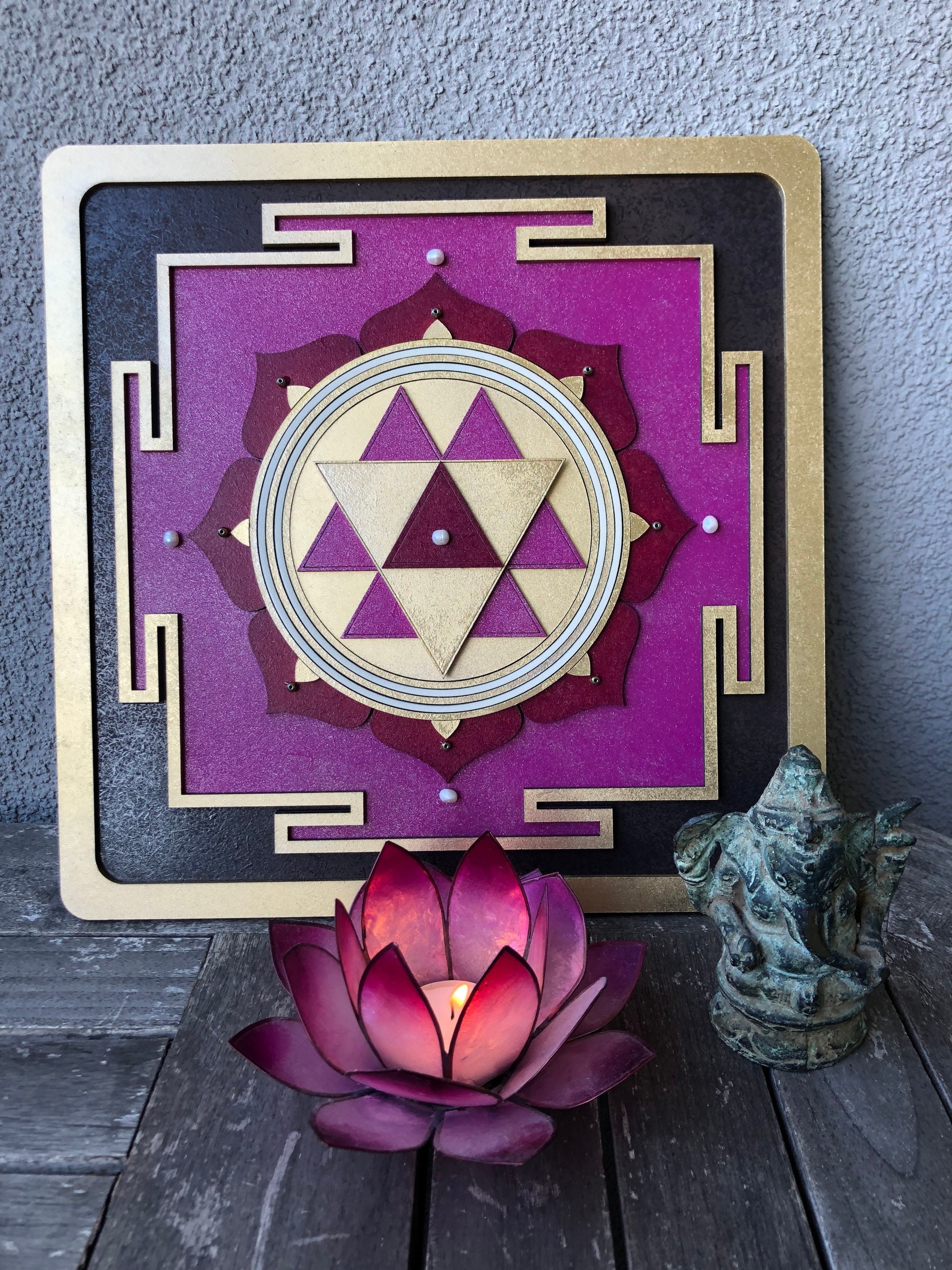 Durga Yantra 30cm Navaratri Fully Blessed - Etsy