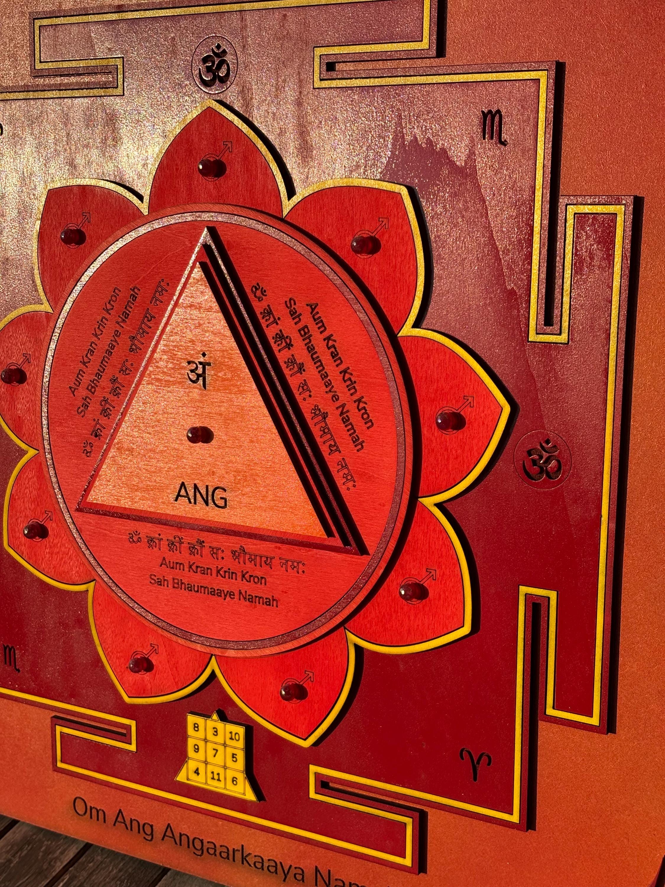 Mangal Mars Yantra - Vastu Yantra, , Fully Blessed and Activated - Etsy