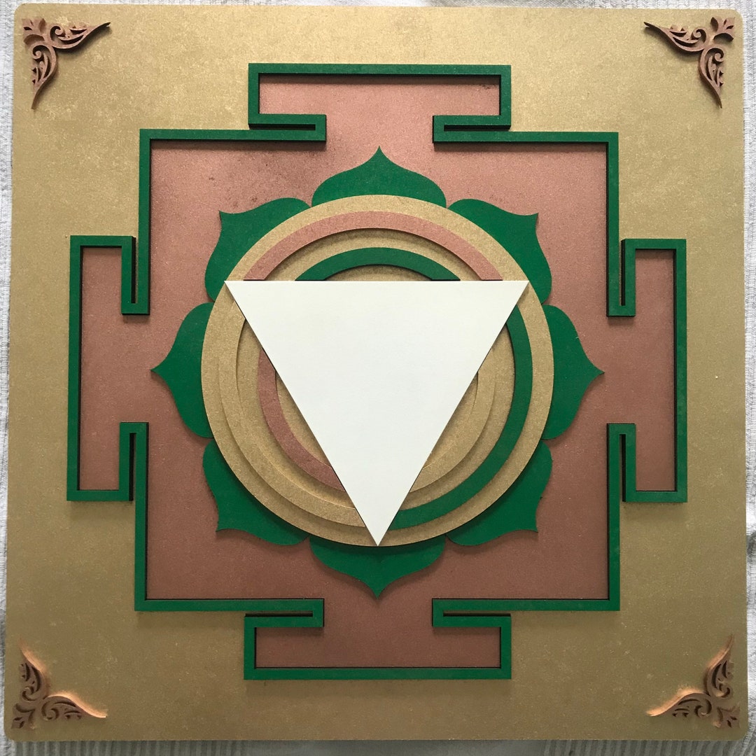 Tara Yantra Wooden Sculpture 3D Blessed and Fully Activated Metallic ...