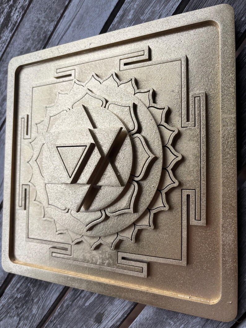 Durga Yantra 20cm Navaratri Fully Blessed 24k Gold Color - Etsy