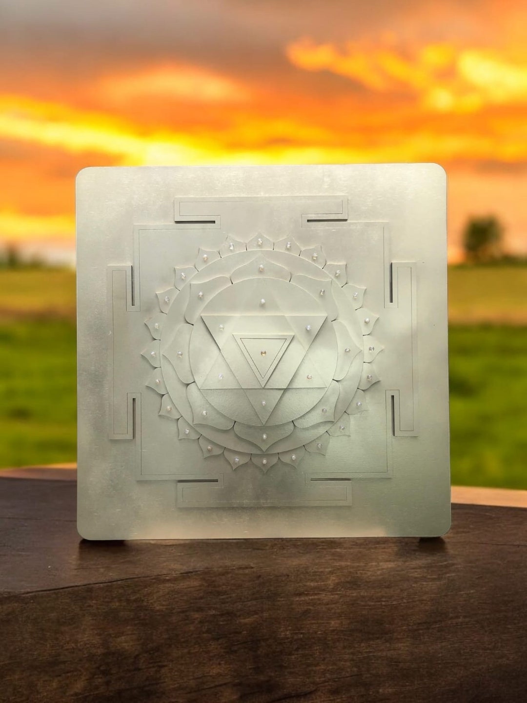 Durga Yantra, Wooden Sculpture, 3D, Blessed and Fully Activated, Fully ...