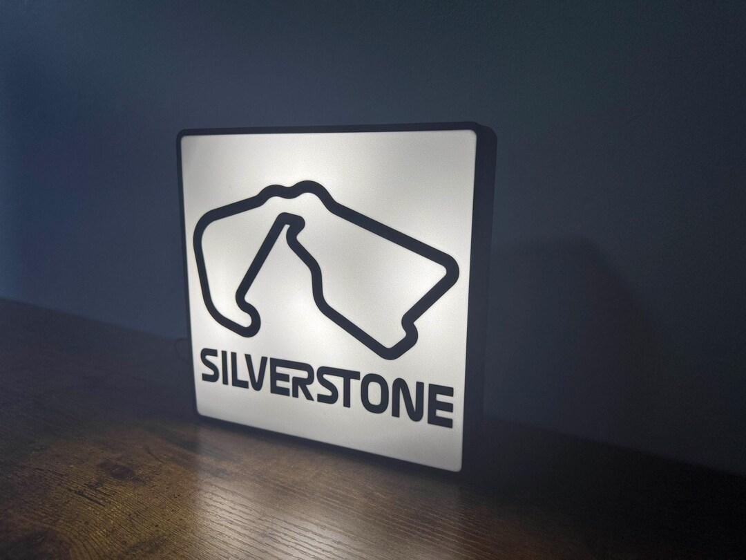 F1 Silverstone Track Lightbox | 3D Printed LED Wall Art | Motorsport ...