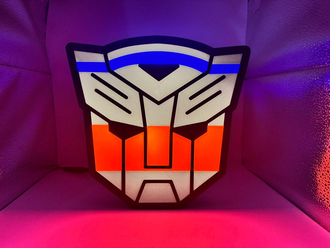 Autobot-inspired Tri-color Logo Lightbox Perfect for Fans - Etsy