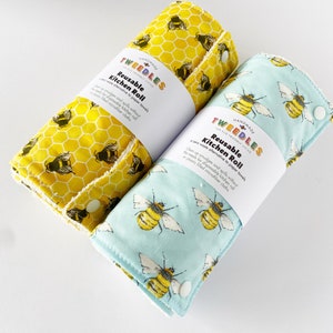 Reusable Kitchen Roll Unpaper Towels Zero Waste Cloths Made From 100% ...