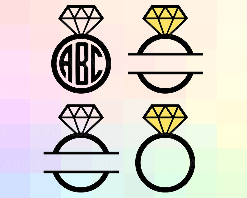 Ring SVG File Ring DXF File Ring Cricut Engagement Ring | Etsy