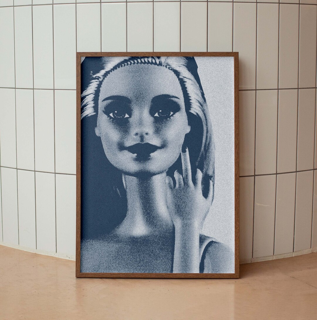 F* You Barbie” Print – Y2K Baddie Wall Art, Middle Finger Sad Girl ...