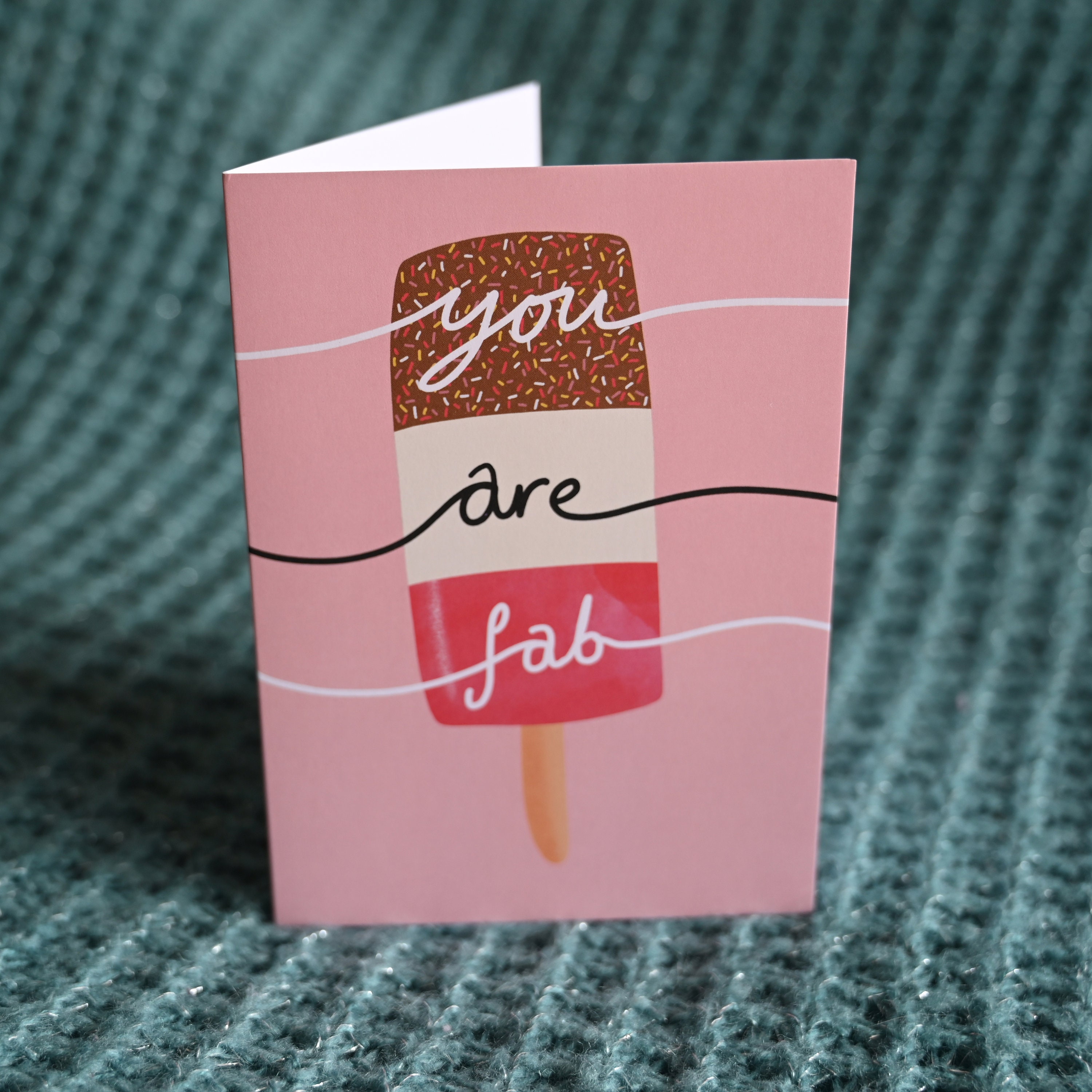 You Are Fab! | Colourful Ice Lolly Card | Quirky Card - Etsy