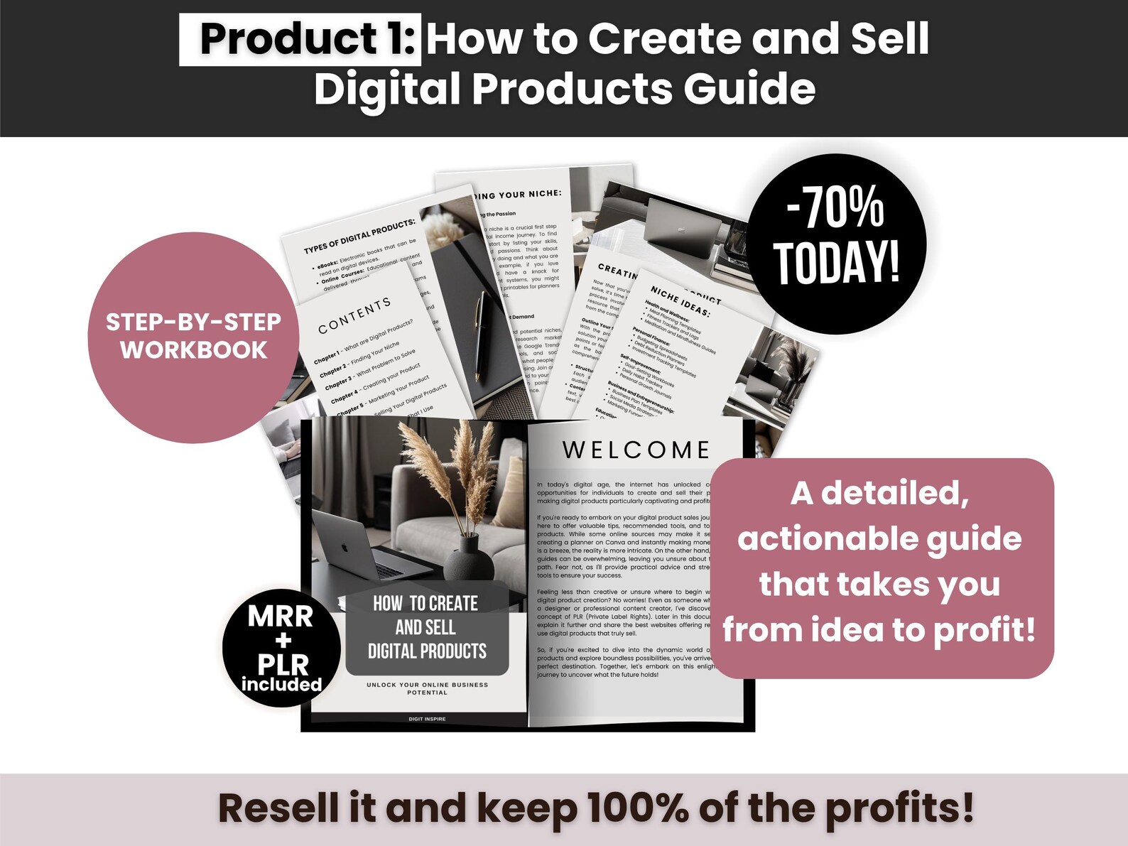 Digital Products Starter Kit With Master Resell Rights, How to Create ...