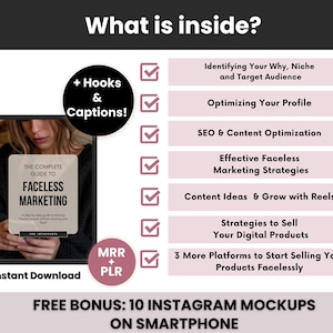 Faceless Digital Marketing Guide With PLR and MRR, Learn and Resell ...