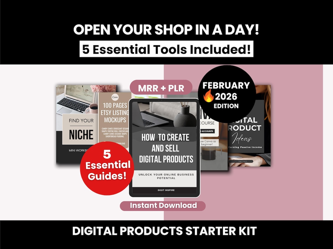 Digital Products Starter Kit With Master Resell Rights, How to Create ...