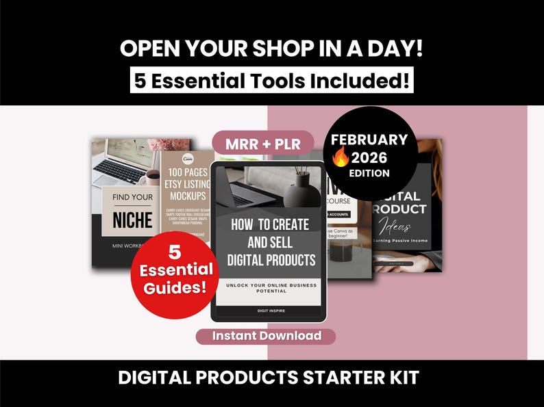 Digital Products Starter Kit With Master Resell Rights, How to Create ...