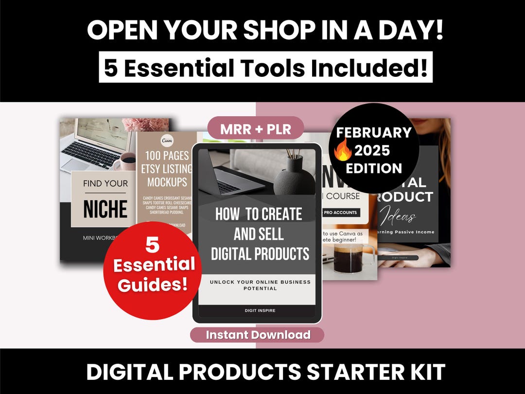 Digital Products Starter Kit With Master Resell Rights, How to Create ...