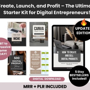 Digital Products Starter Kit With Master Resell Rights, How to Create ...