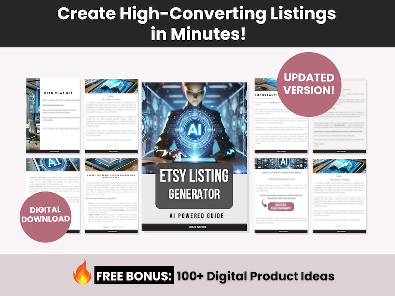 Ai-powered Etsy Listing Generator Guide, Etsy Listing Title Tags ...