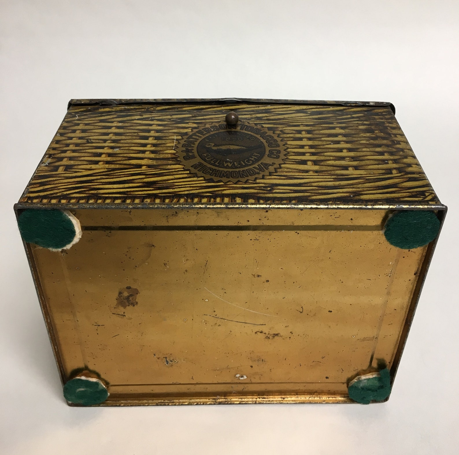 Antique Patterson's Seal Tobacco Tin Box With Handle - Etsy
