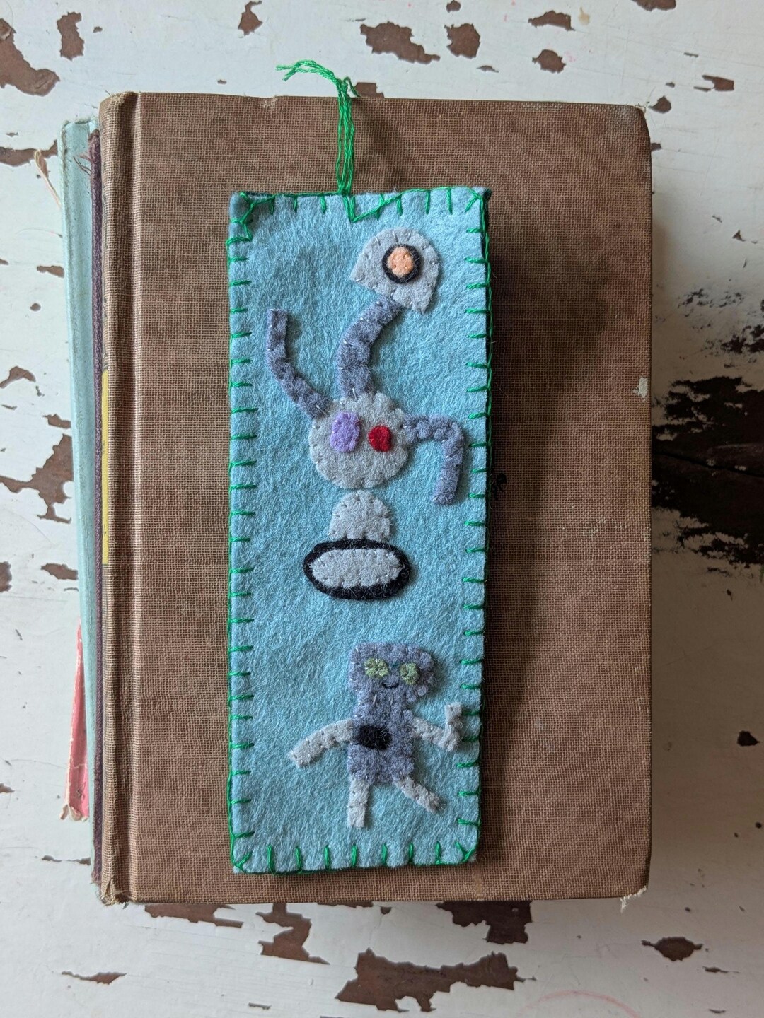 Fun Robot Wool Bookmark - Etsy