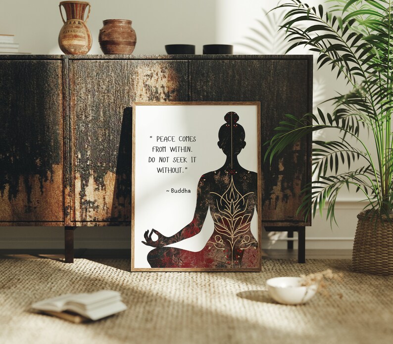 BUDDHA QUOTE Wall Art, Printable, Mindfulness Poster, Digital Art Print ...