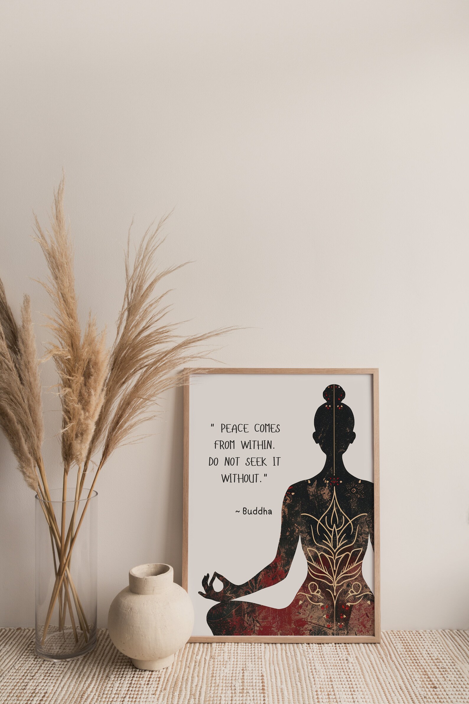 BUDDHA QUOTE Wall Art, Printable, Mindfulness Poster, Digital Art Print ...