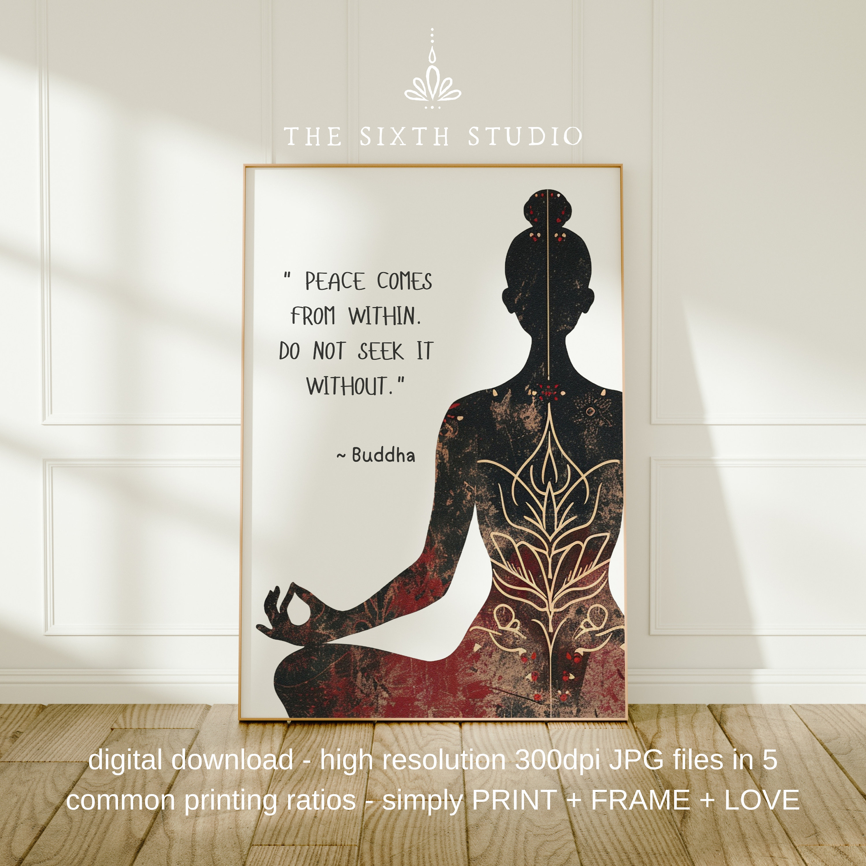 BUDDHA QUOTE Wall Art, Printable, Mindfulness Poster, Digital Art Print ...