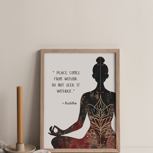 BUDDHA QUOTE Wall Art, Printable, Mindfulness Poster, Digital Art Print ...