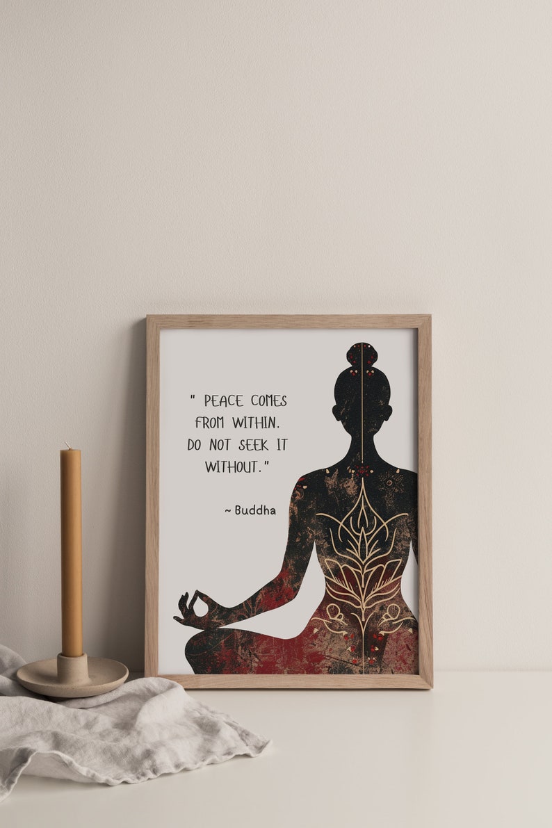 BUDDHA QUOTE Wall Art, Printable, Mindfulness Poster, Digital Art Print ...