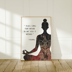 BUDDHA QUOTE Wall Art, Printable, Mindfulness Poster, Digital Art Print ...