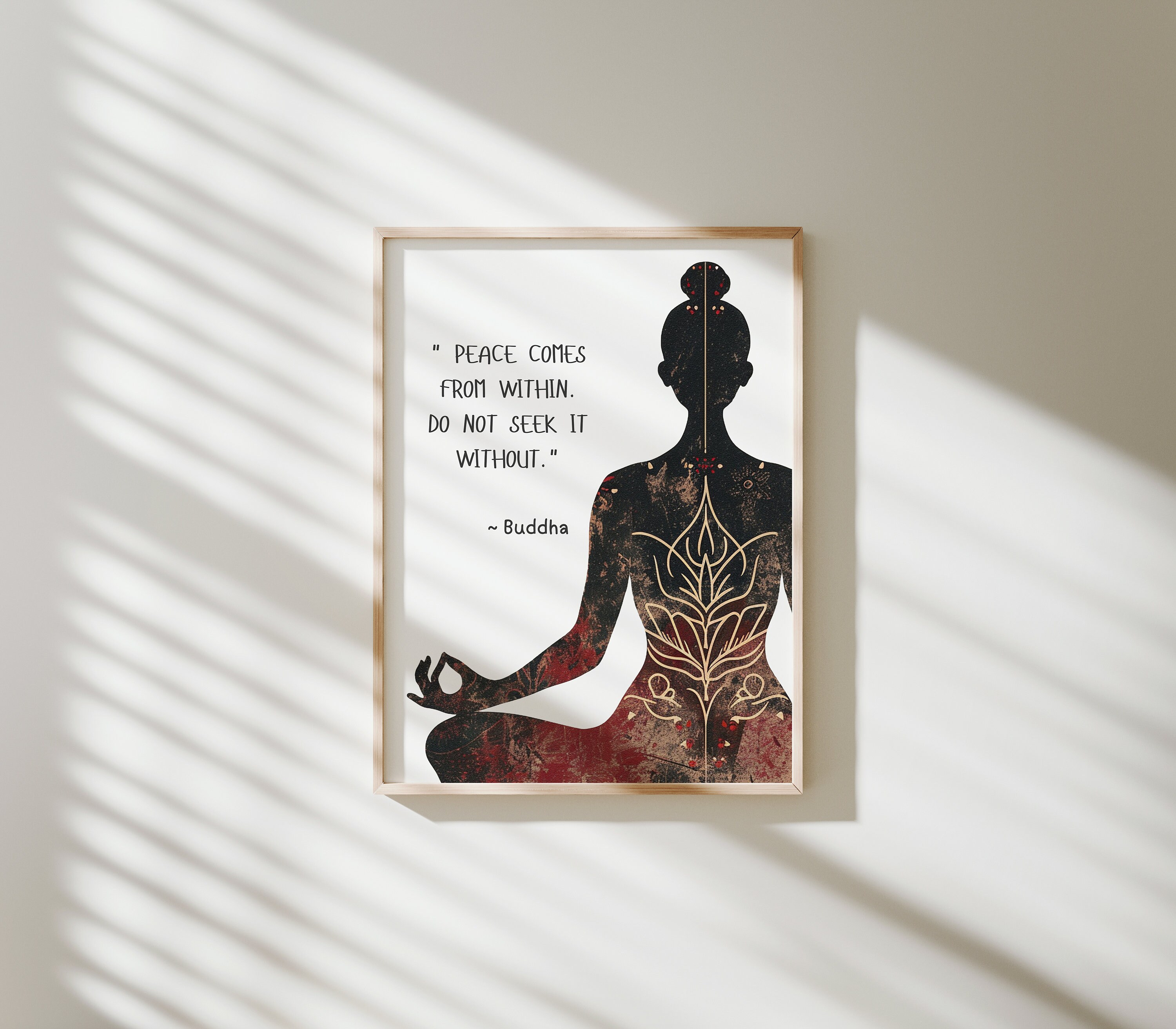BUDDHA QUOTE Wall Art, Printable, Mindfulness Poster, Digital Art Print ...