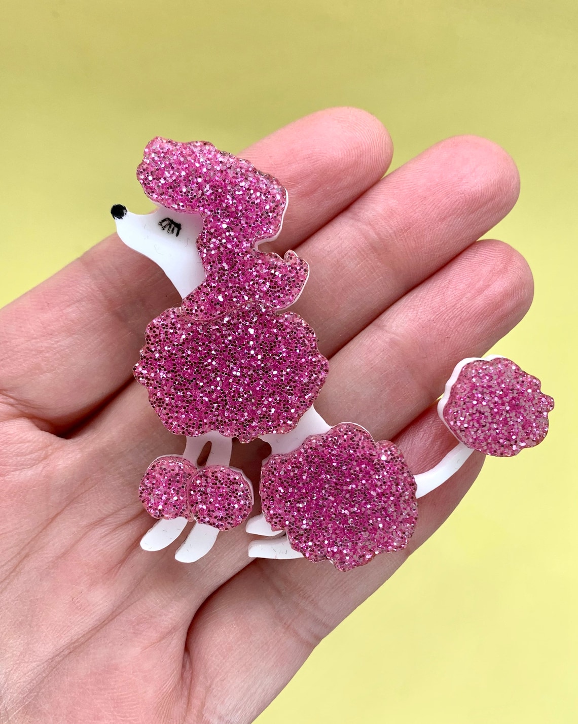 Pink Poodle Brooch Vintage Poodle Brooch Poodle Jewellery - Etsy
