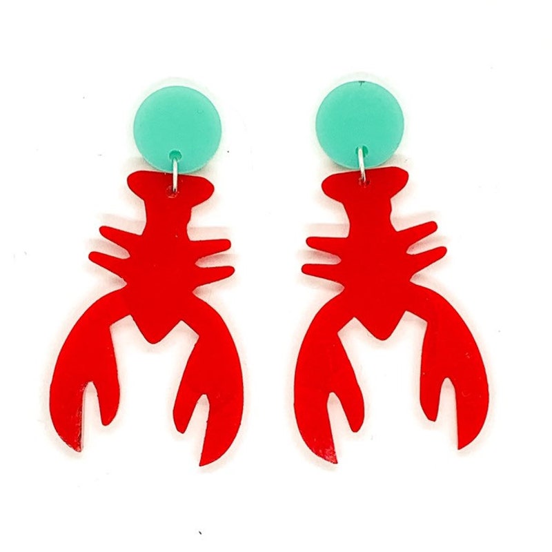 Lobster Earrings - Etsy