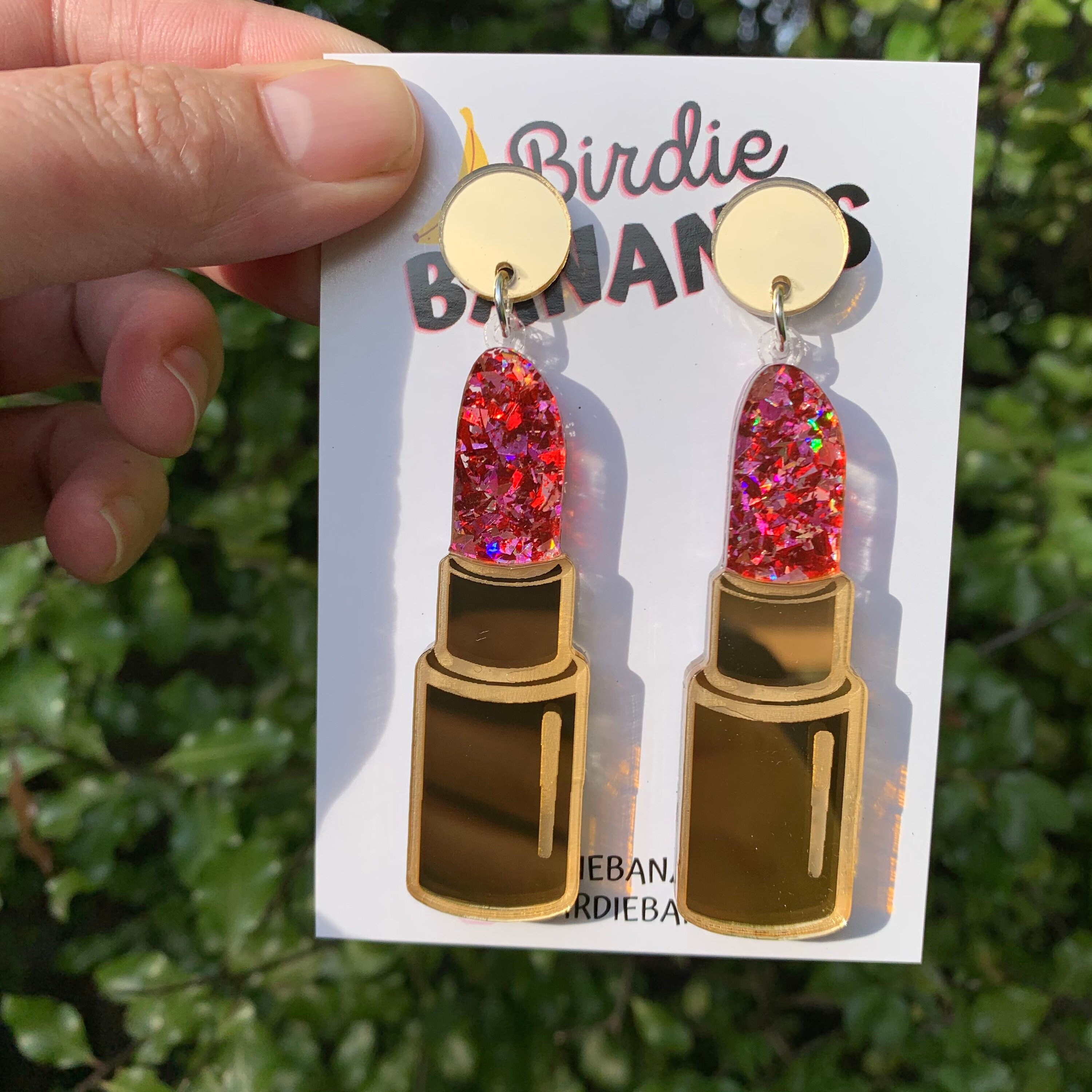 Lipstick Earrings Big Acrylic Earrings Make up Artist Gifts - Etsy ...
