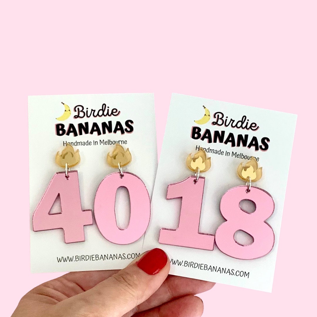 Custom Birthday Candle Number Earrings, Unique Birthday Gifts for Her ...