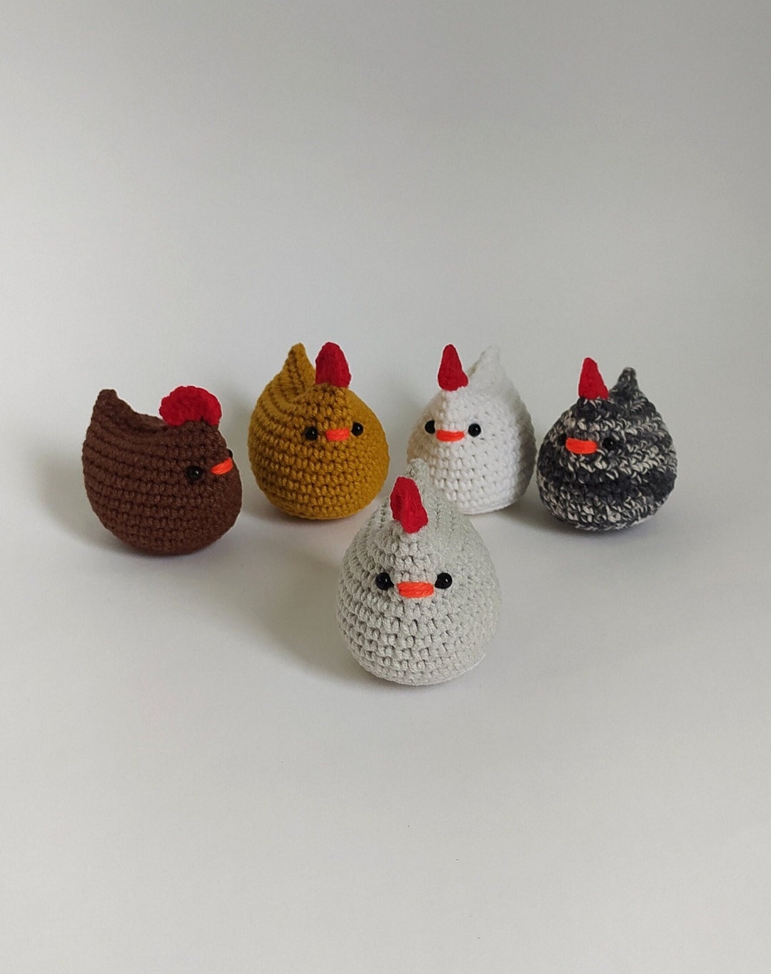 Crochet Mini Chicken, Cute Small Mabel Chicken Car Rear View Mirror ...