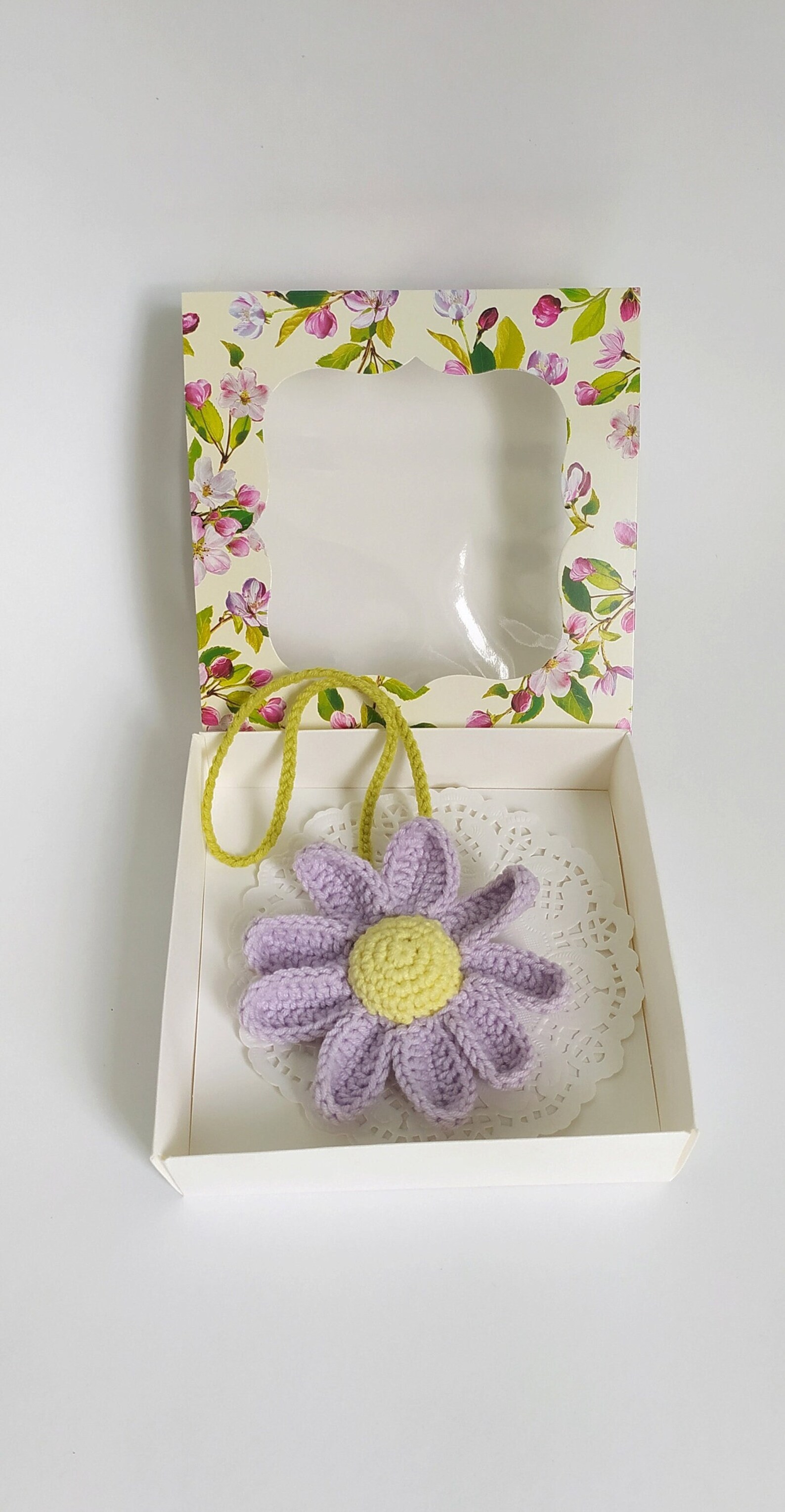 Cute Crochet Daisy Gifts Aesthetic Car Mirror Accessories, Car ...