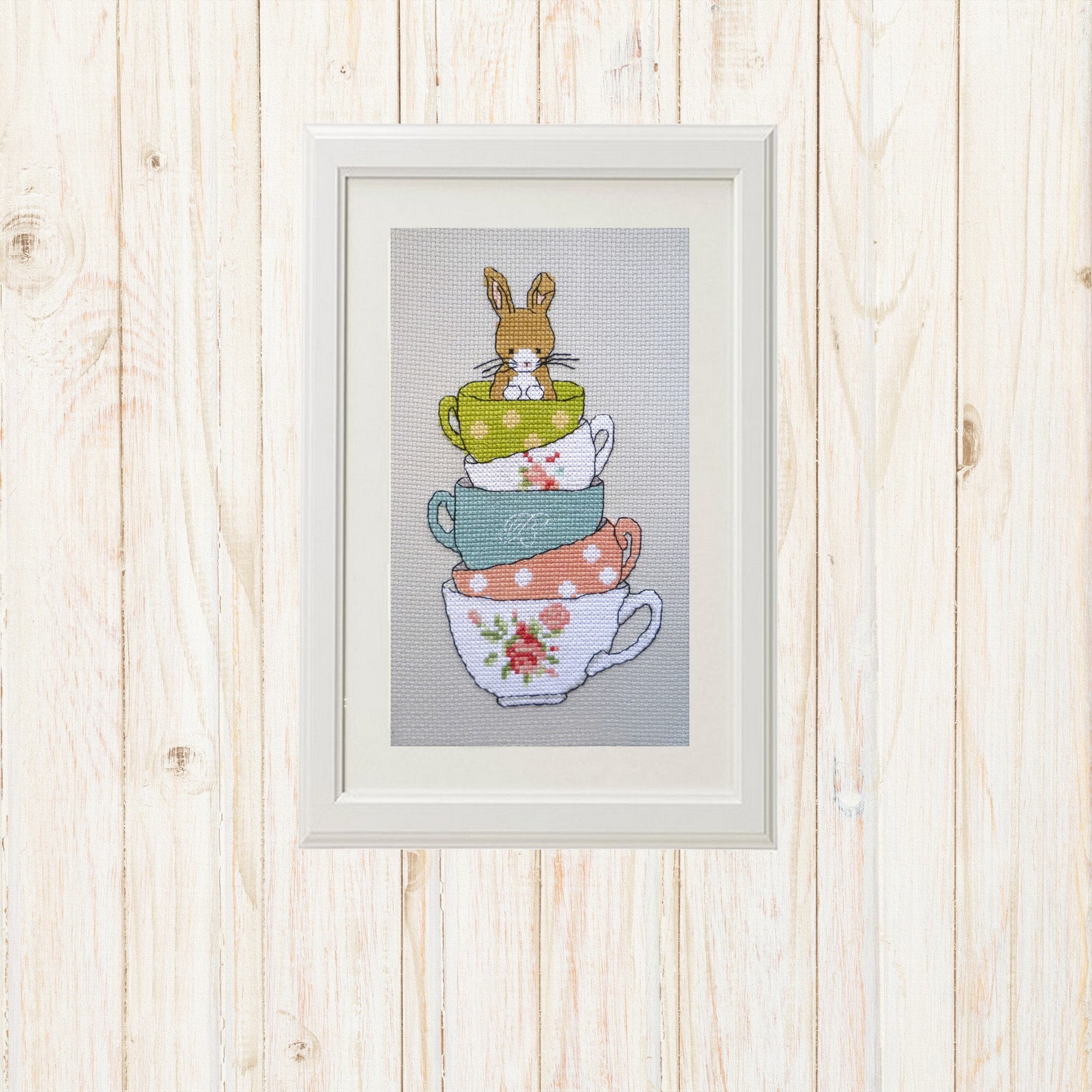 Cross Stitch Pattern Bunny Embroidery Easter Rabbit Counted - Etsy