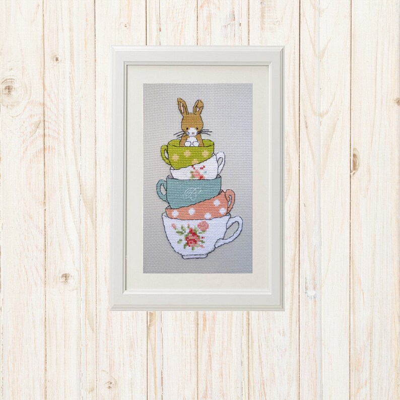 Cross Stitch Pattern Bunny Embroidery Easter Rabbit Counted - Etsy