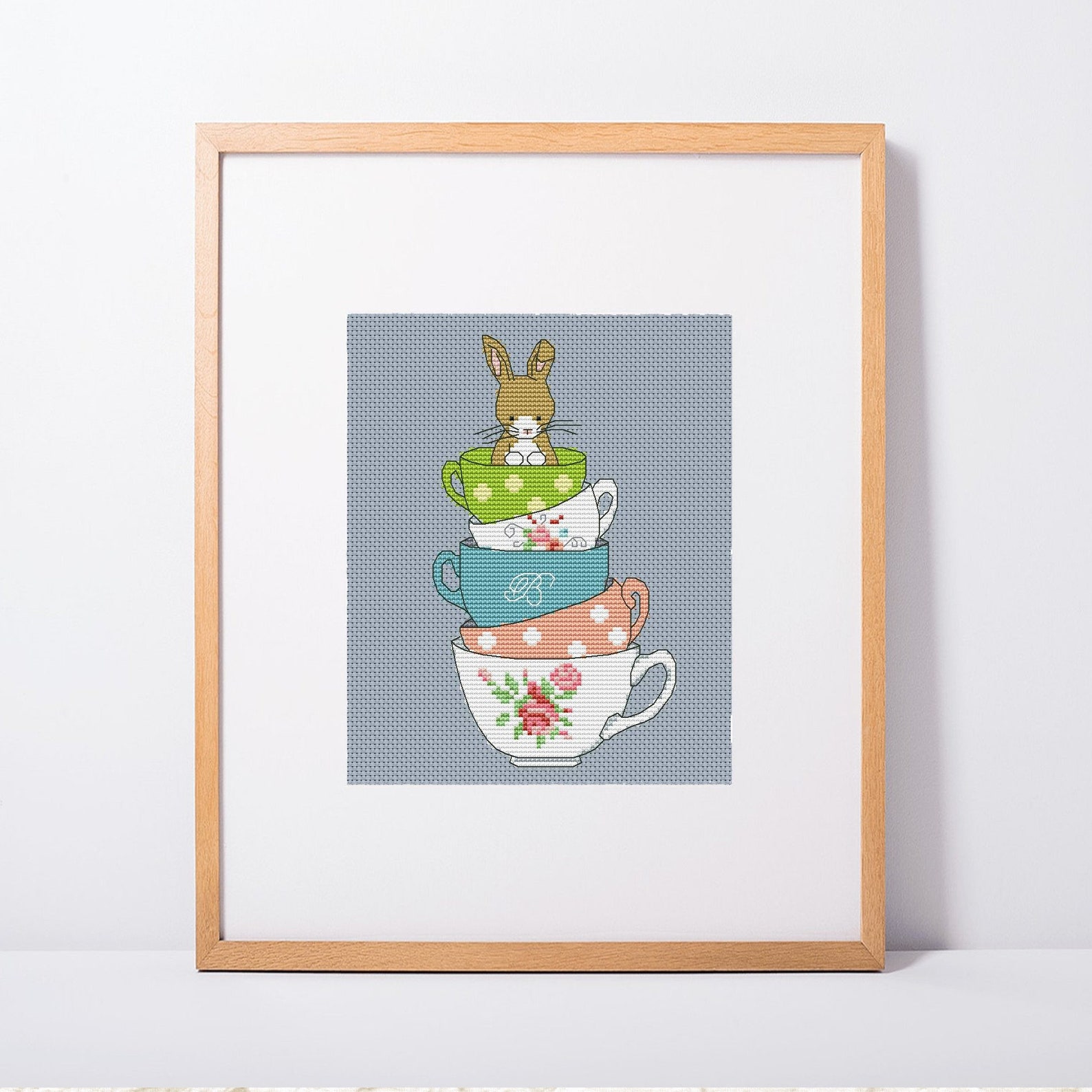 Cross Stitch Pattern Bunny Embroidery Easter Rabbit Counted - Etsy
