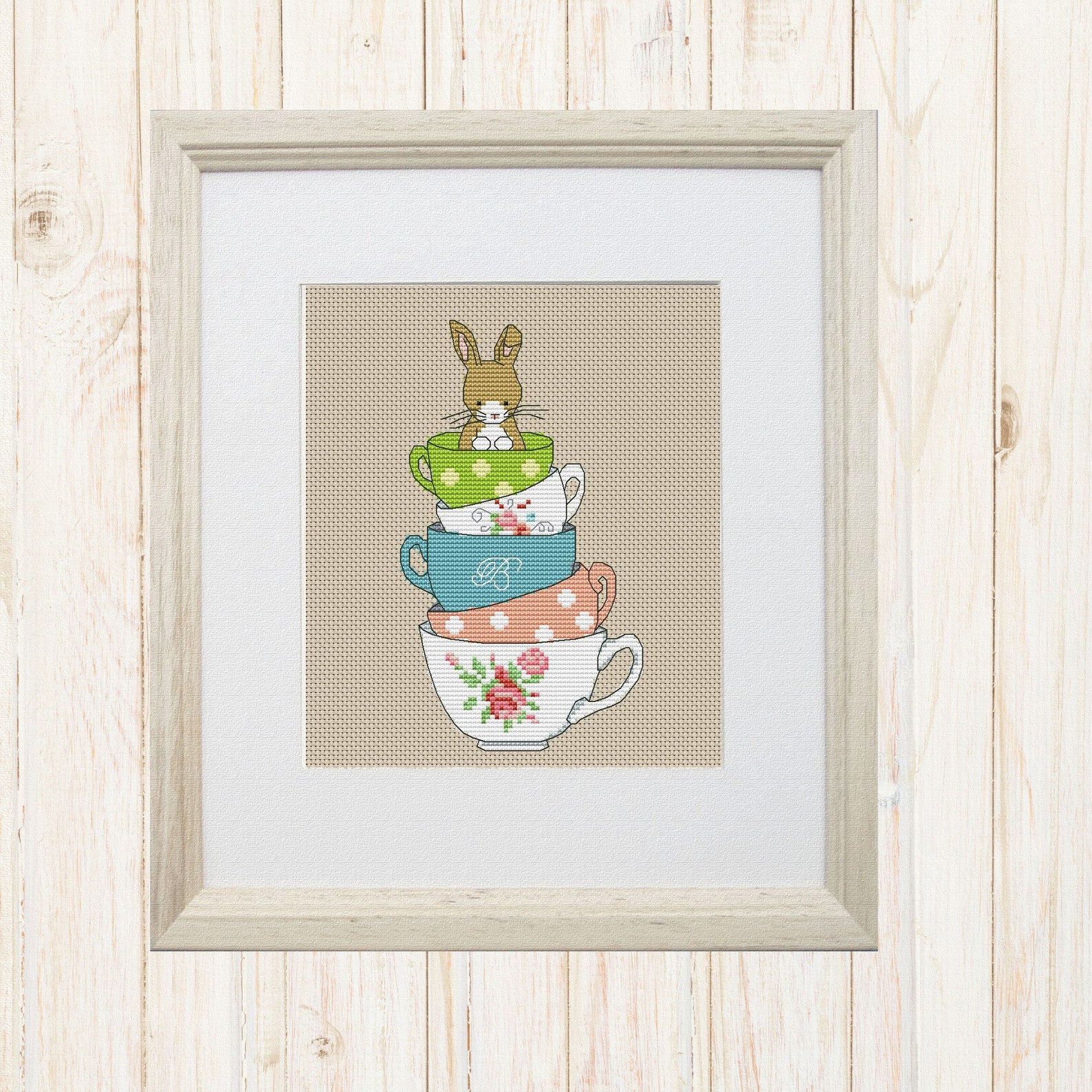 Cross Stitch Pattern Bunny Embroidery Easter Rabbit Counted - Etsy