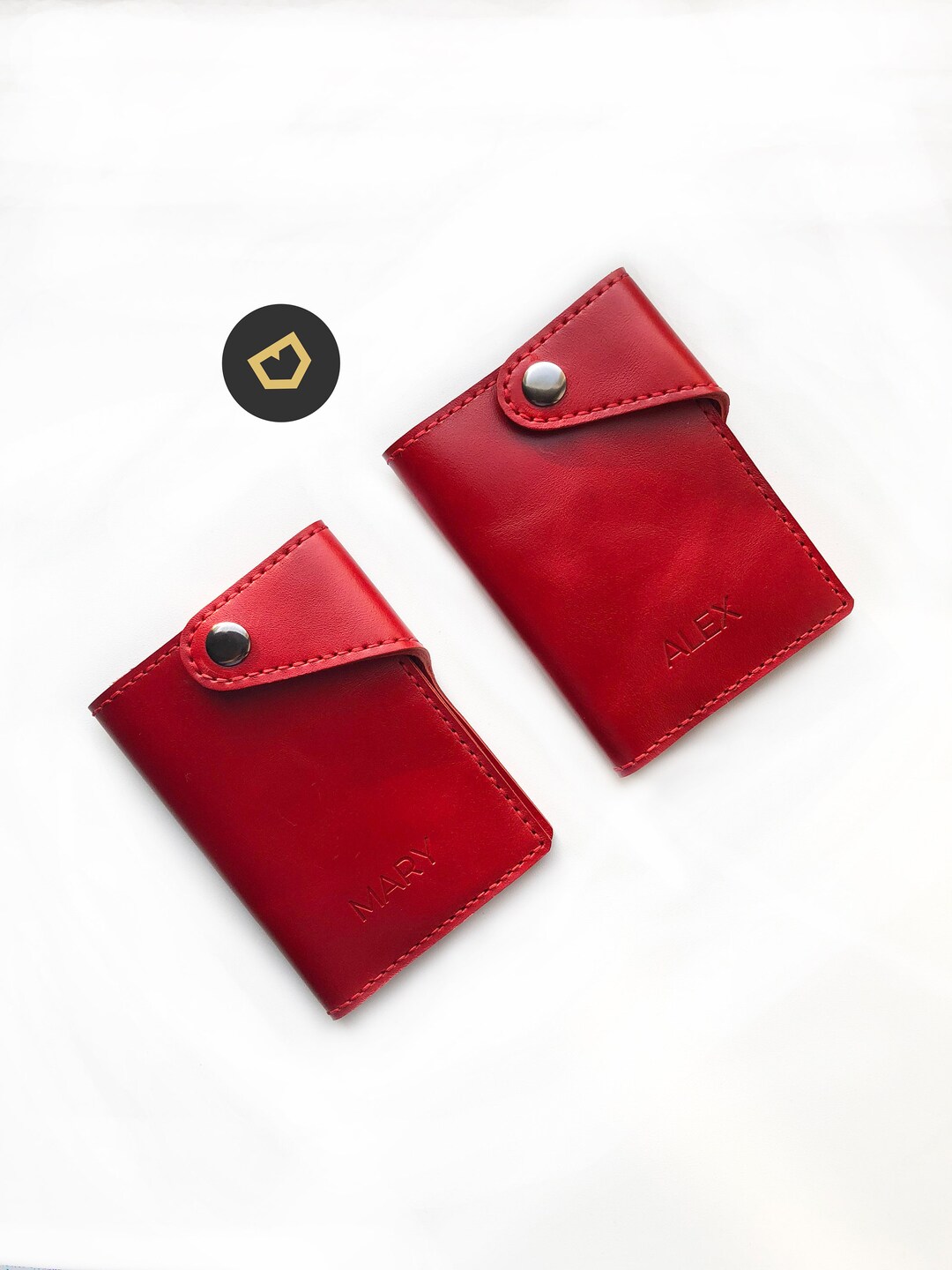 Personalized Red Leather Passport Wallet / Engraved Passport Cover ...