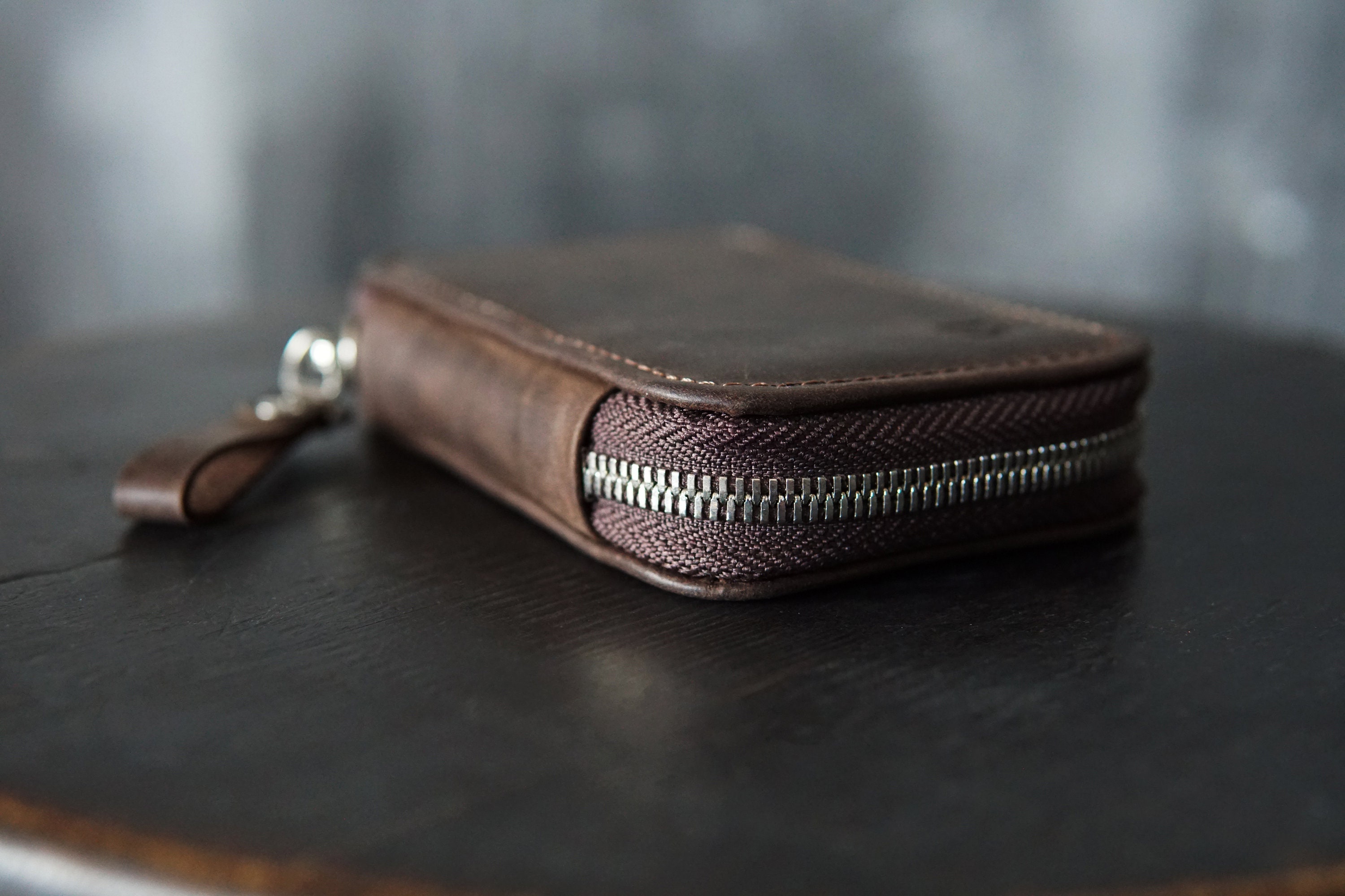 Leather Key Case / Personalized Key Holder Gift, Engraved Small Wallet ...