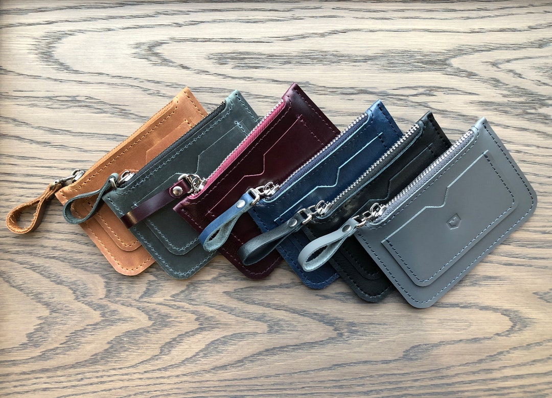 Mini Card Holder Wallet / Small Leather Wallet, Womens Wallet, Mens ...