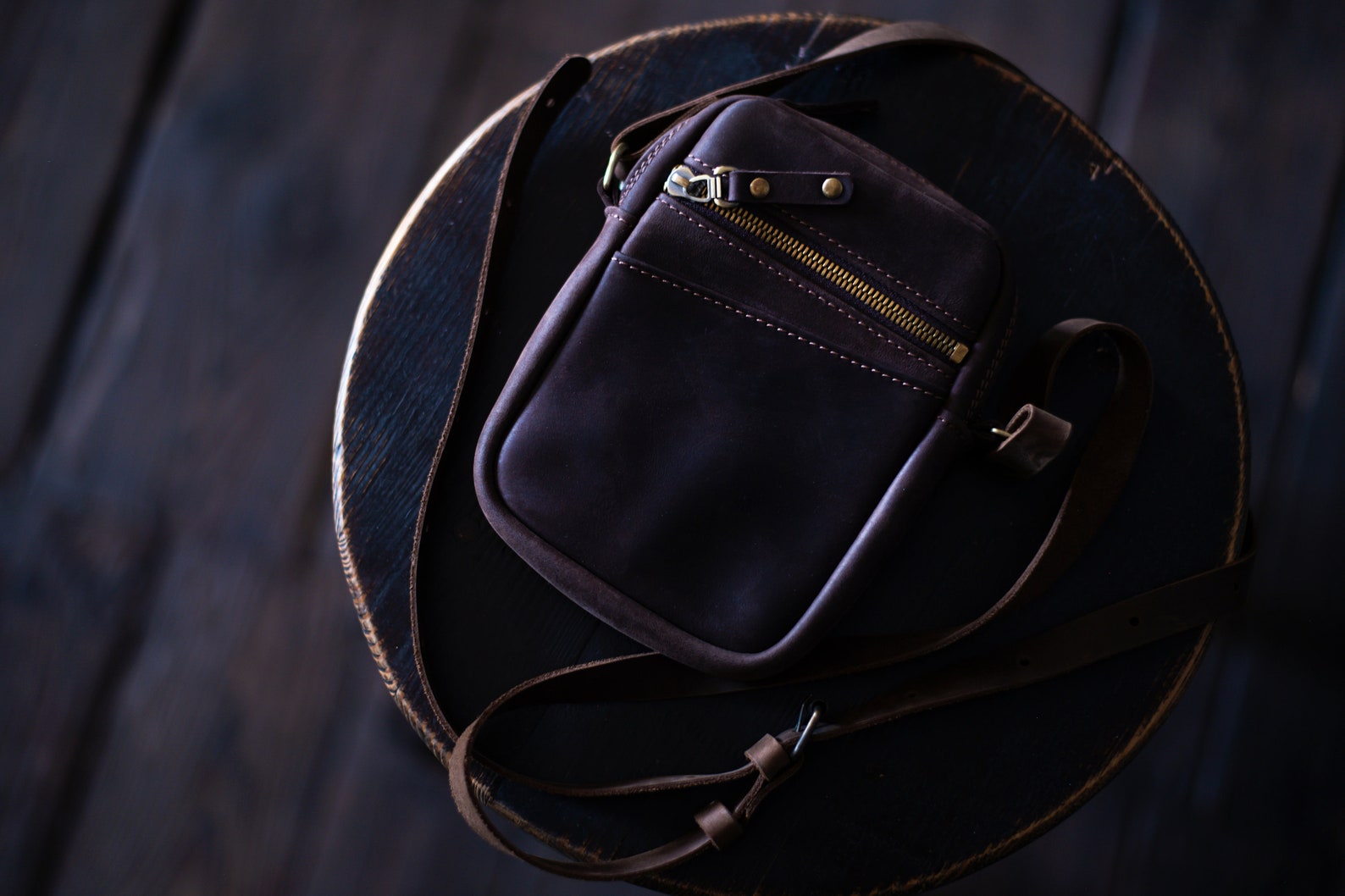 Mini Crossbody Bag / Small Messenger Bag Men Leather Bag Mens Crossbody ...