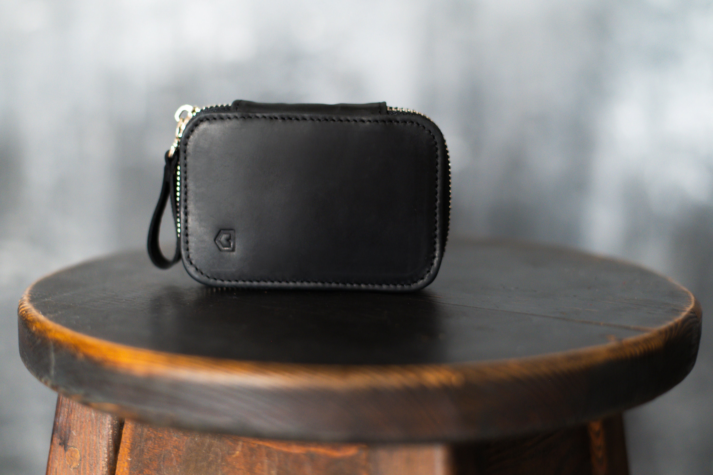 Key Organizer / Leather Key Case Black Key Wallet Leather Key Holder ...