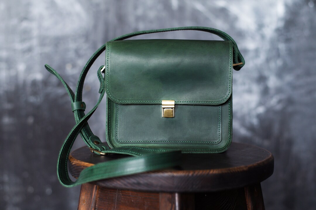 Small Leather Satchel / Small Crossbody Bag Womens Leather Bag Small ...