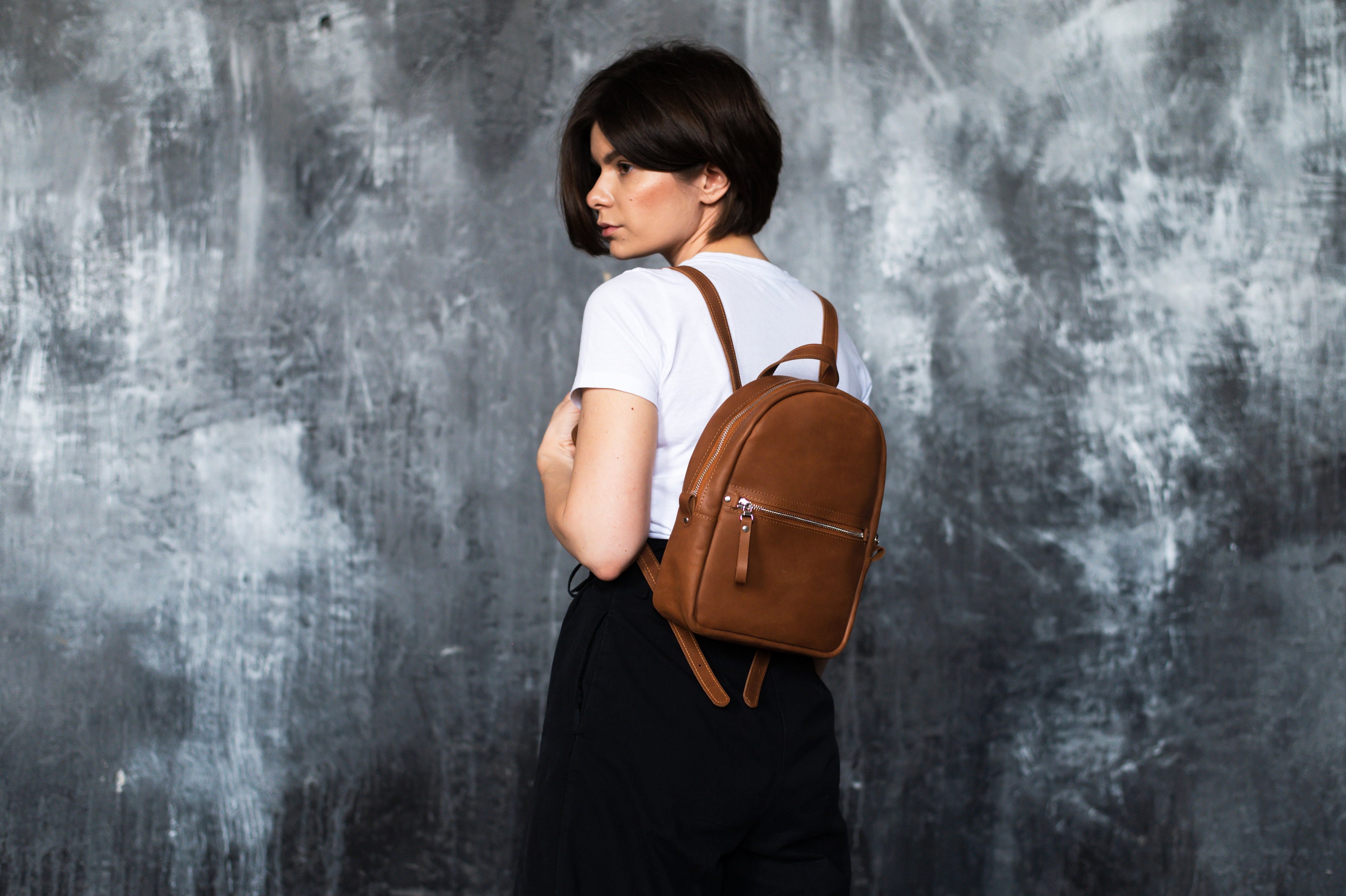 Small Women Backpack / Mini Backpack Small Backpack Womens Backpack ...