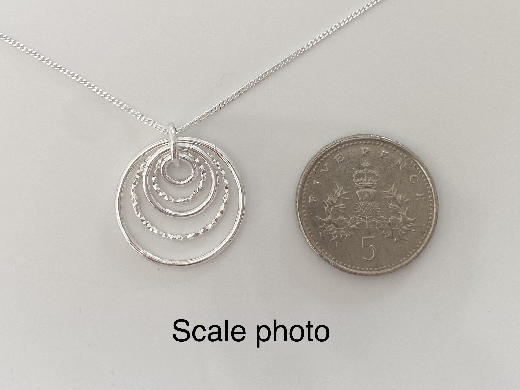 Silver 50th Birthday Five Ring Decades Necklace, Gift for Her - Etsy UK