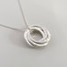 Five 5 Decades Necklace 50th Birthday Pendant, Interlocking Circles ...