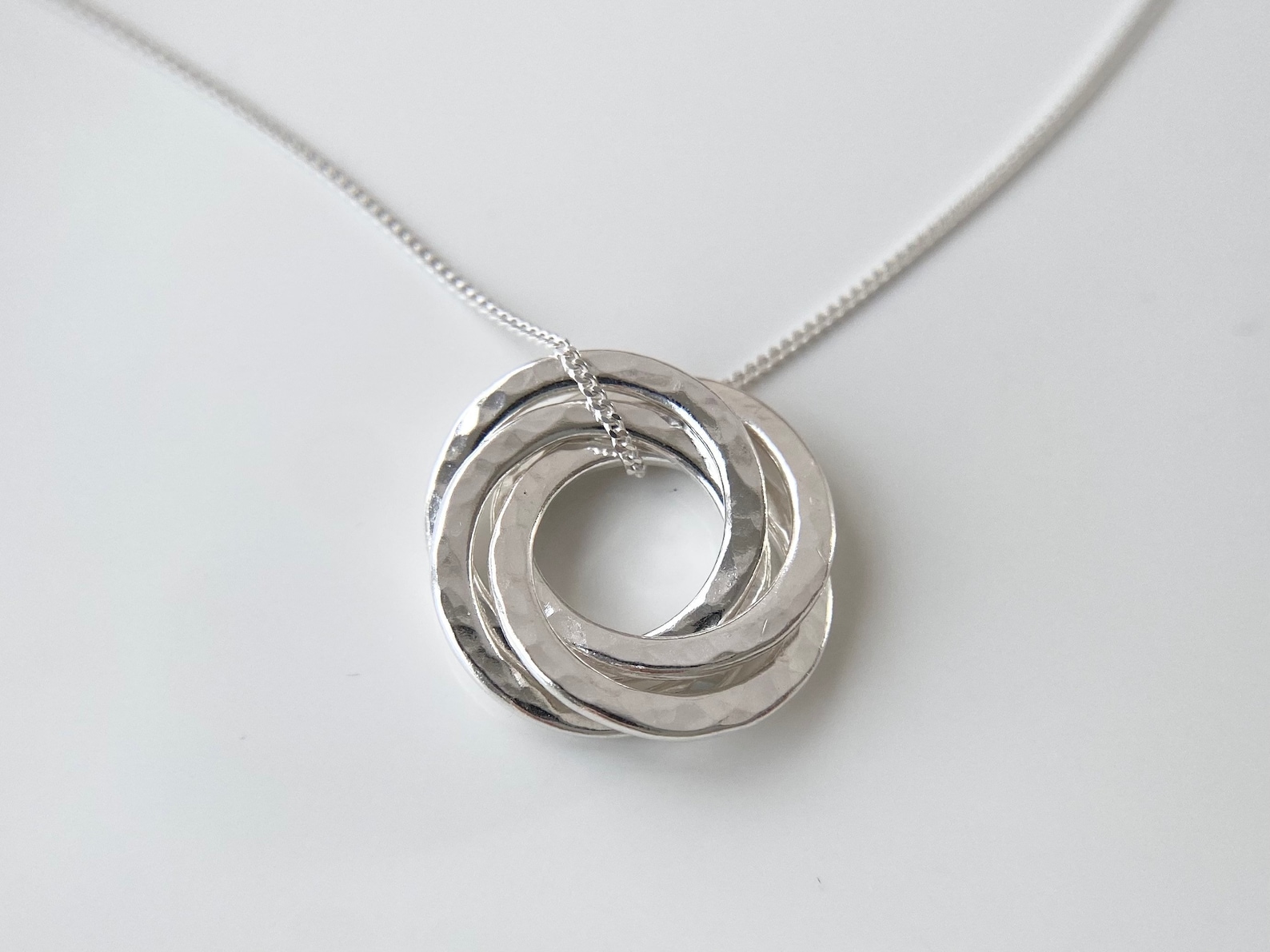 Five 5 Decades Necklace 50th Birthday Pendant, Interlocking Circles ...