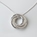 Five 5 Decades Necklace 50th Birthday Pendant, Interlocking Circles ...