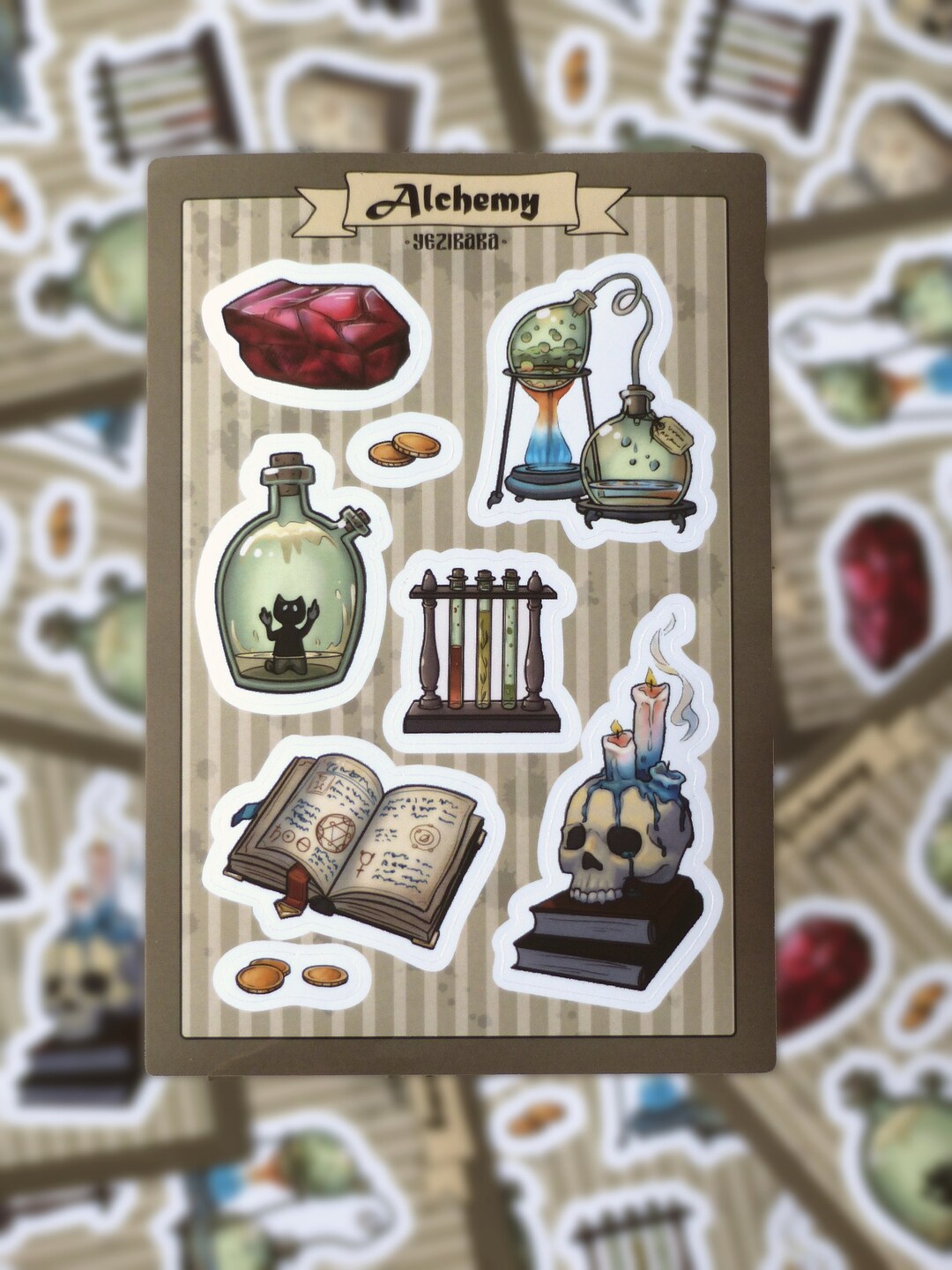 Alchemy Vinyl Glossy Sticker Sheet - Etsy